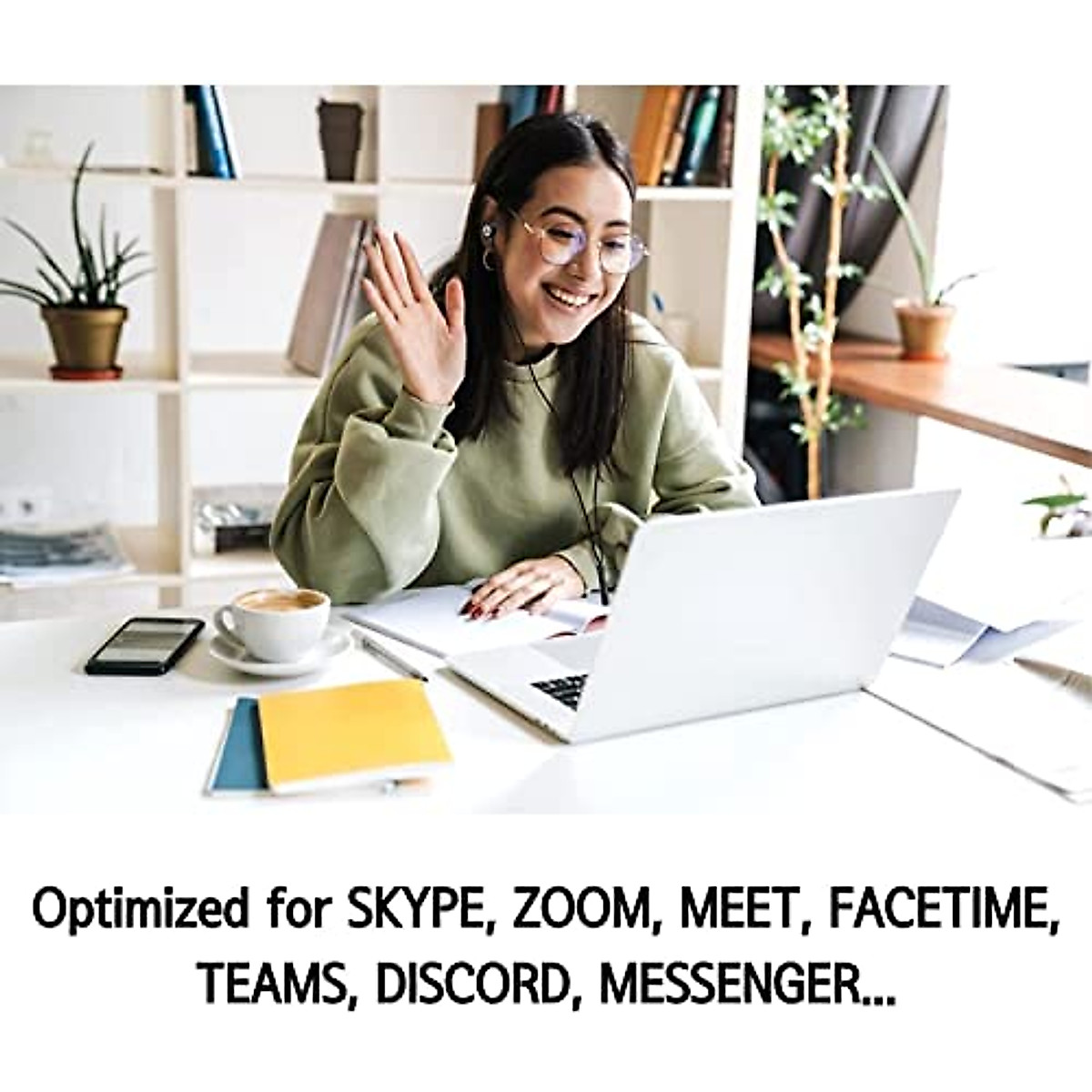 LUDOS Ultra Earbuds Wired in Ear Headphones with Tangle-Free Cord Noise Isolating Earphones Deep Bass Case Ear Buds 3.5 mm Jack Plug - Black