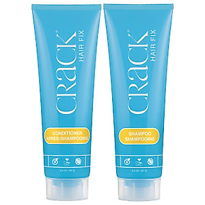 CRACK HAIR FIX - Clean & Soaper Shampoo and In-Treatment Conditioner Set 8.5 oz each