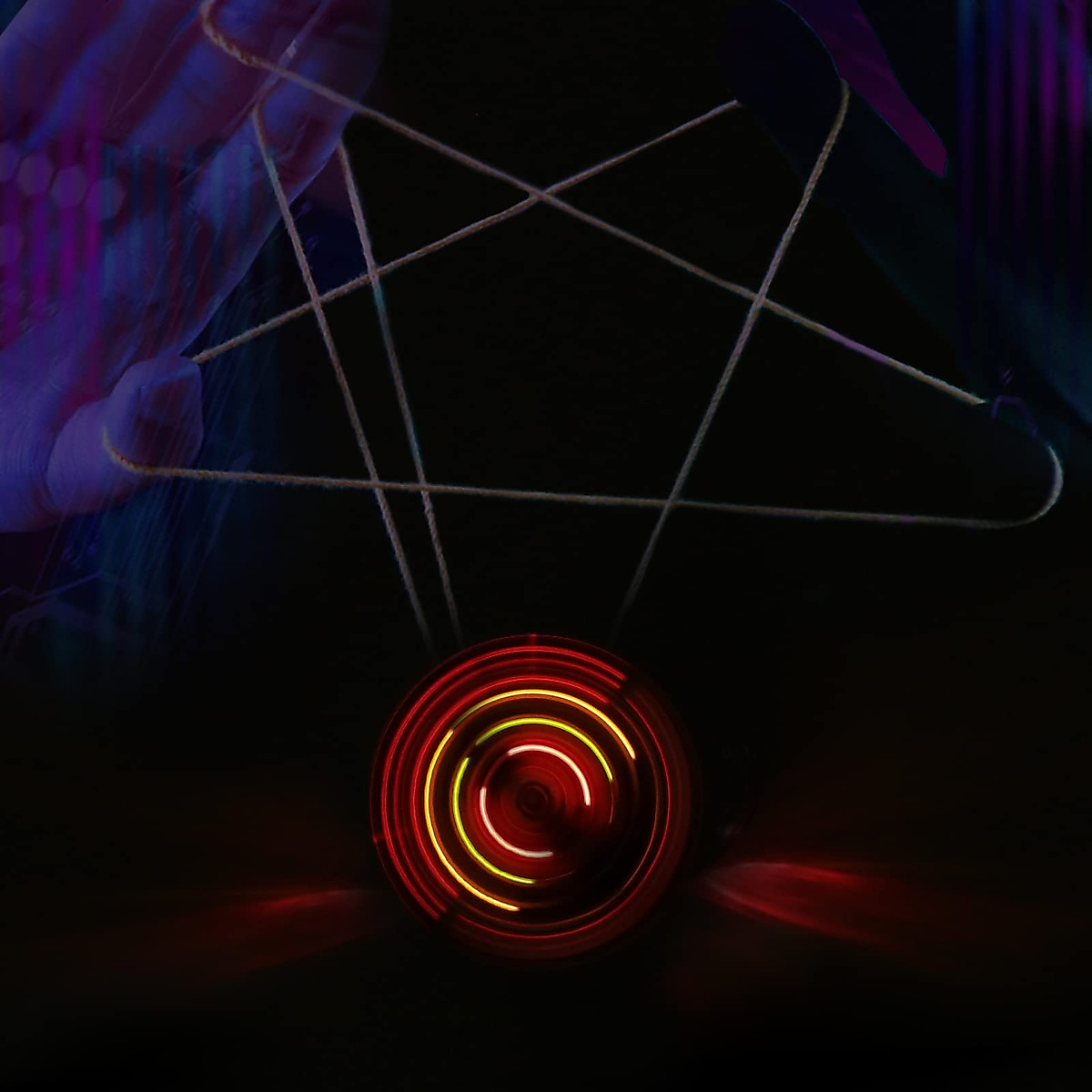 YOSTAR D5 Light Up Yoyo Professional with Led Light, Responsive Yoyo for Kids Beginner, Looping Yoyo for 2A Yo-yo Tricks with Extra 4 Battery + 5 yoyo Strings + Yo yo Sack+ Gloves (Green)