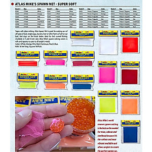Atlas Mike's Fishing Super Soft Spawn Net (4" X 4" Squares, Pink)
