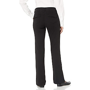 UNIONBAY womens Heather Slash Pocket Stretch Uniform Bootcut Pants, New Black, 11 US
