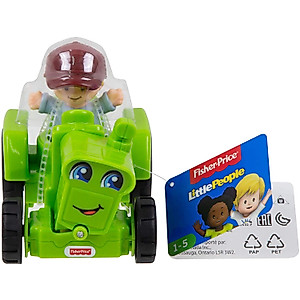 Fisher-Price Little People Rescue Fire Truck and Helpful Harvester Tractor Bundle