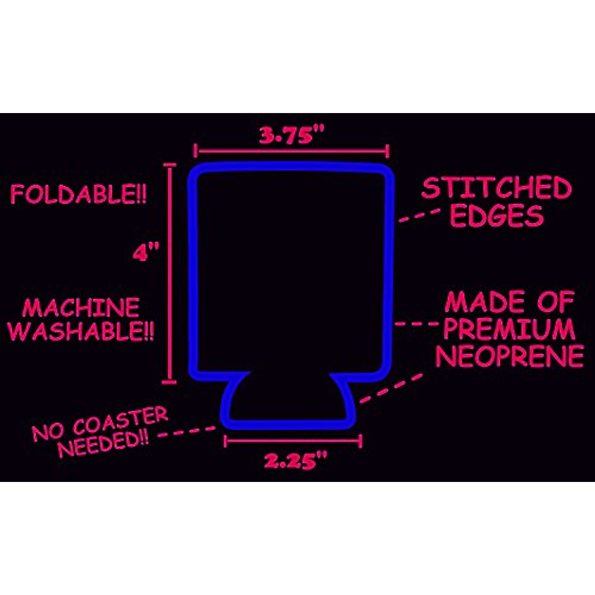 Funny Guy Mugs Spinach Collapsible Neoprene Can Coolie - Drink Cooler