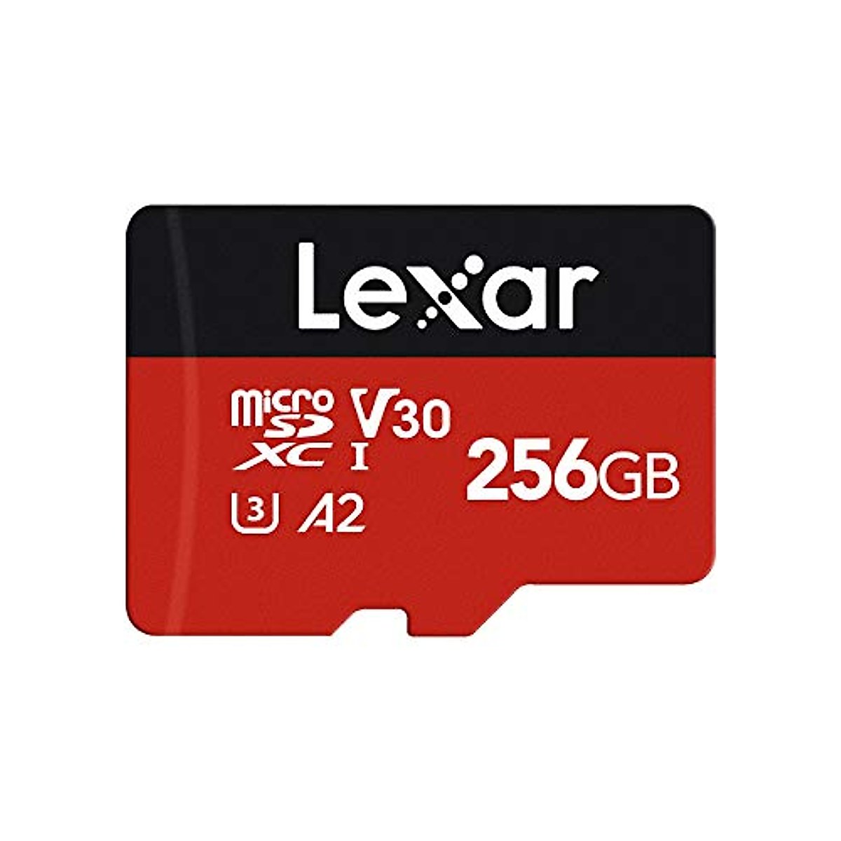 Lexar 256GB Micro SD Card, MicroSDXC Flash Memory Card with Adapter Up to 160MB/s, A2, U3, V30, C10, UHS-I, 4K UHD, Full HD, High Speed TF Card for Phones, Tablets, Drones, Dash Cam, Security Camera