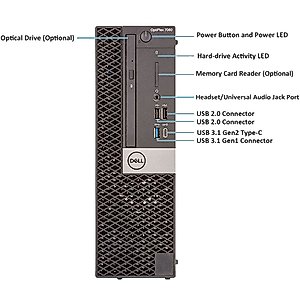 Dell Optiplex 7060 SFF Desktop Computer i7-8700 3.20GHz 32GB DDR4 Ram New 1TB NVMe M.2 SSD Built-in WiFi & Bluetooth HDMI Wireless Keyboard & Mouse Dual Monitor Support Windows 10 Pro (Renewed)