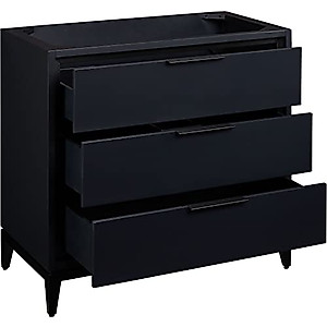 Signature Hardware 953493-36-RUMB-0 Hytes 37" Free Standing Single Vanity Set with Mahogany Cabinet, Vanity Top, and Rectangular Undermount Vitreous China Sink