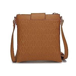 MKF Crossbody Bags for women – Cross body Strap, Messenger Purse – PU Leather Handbag, Womens Fashion Pocketbook Black