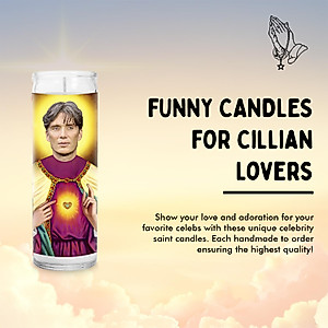 Cillian Celebrity Gift Candle - Saint Candles - Tommy Shelby Unique Candle - Handmade in USA - Celeb TV Show Movie Gift