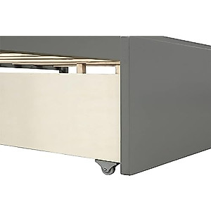 CITYNIHGT Full Bed Frame with Storage Drawers,Wood Full Size Platform Bed with Storage,Full Kids Bed Frame for Girls Boys,No Box Spring Needed (Full,Grey)