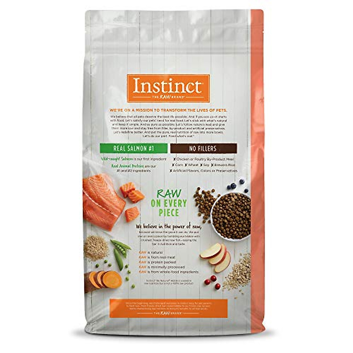 Instinct Be Natural Real Salmon & Brown Rice Recipe Natural Dry Dog Food, 4.5 lb. Bag