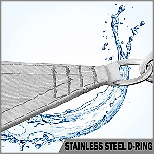 ShadeMart 14' x 14' Grey Square Waterproof Sun Shade Sail Canopy Awning, 95% UV Blockage & Water Resistant smTADS14, Outdoor Backyard Patio Garden Carport - We Make Custom Size