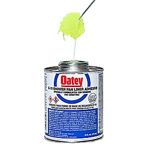 Oatey 30812 X-15 PVC Solvent with Dauber, 16-Ounce, White
