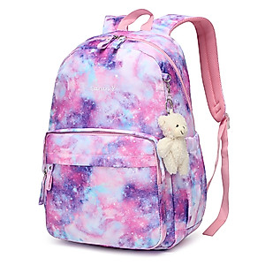 Galaxy Pattern Backpack Kids Backpack for Girls Lightweight Preschool Backpack for Toddlers Boys Girls (12M+) Ages