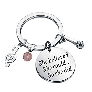 TIIMG Vocalist Gift Singer Gift Music Student Gift She Believed She Could So She Did (She Believed Singing)