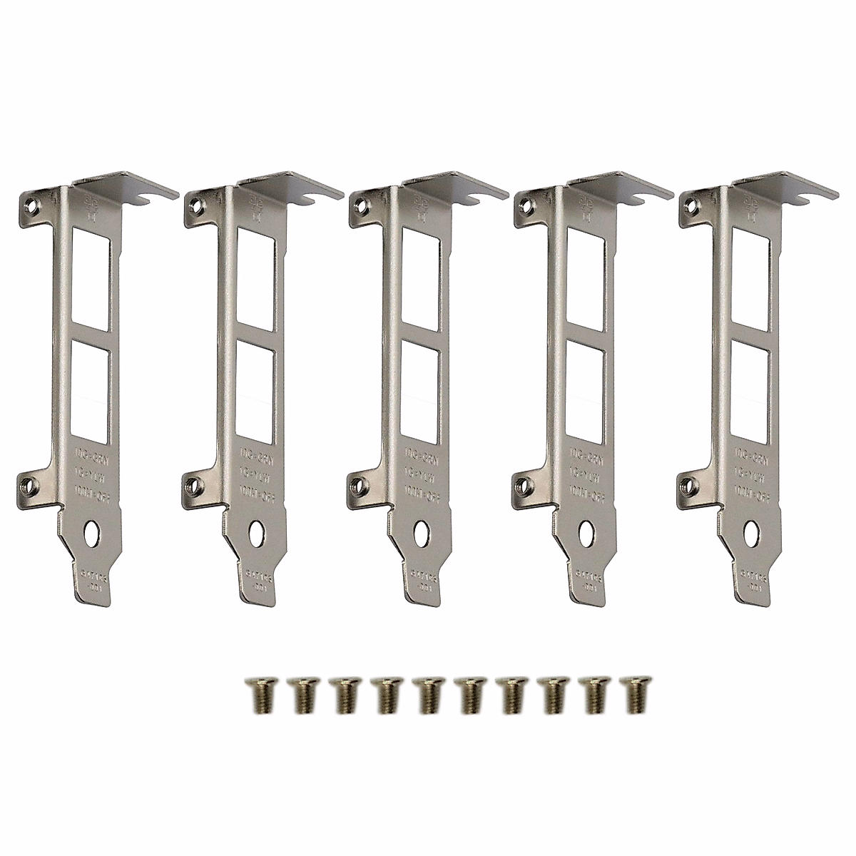 BestParts 5pcs Generic Low Profile Brackets for Intel X540-T2 X550-T2 with Screws