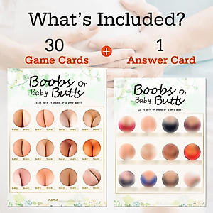 OLOUTAB 30 Baby Shower Games for Boy or Girl-Gender Neutral,Hilarious,Fun and Easy to Play,with Answer Keys