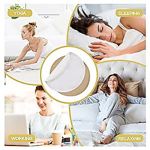 Castor Oil Pack Breast Pads - Reusable Organic Castor Oil Wrap with Storage Bag, Soft Castor Oil Pads Nursing Pads Bamboo Cotton Machine Washable Anti Castor Oil Leak (Oil Not Included)