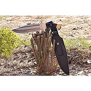 Wilson Roy Hand Made D2 steel Knife Camping, Hunting and Survival Full Tang Knife Big Rambo Knife