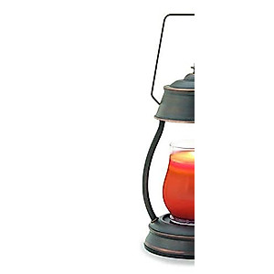 Candle Warmers Etc Hurricane Candle Warmer Lantern For Top-Down Candle Melting, Oil Rubbed Bronze