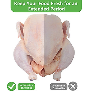 YISIMODI 18x13 In Poultry Shrink Bags - Perfect for Fresh, Safe, and Convenient Food Packaging - 30 Packs
