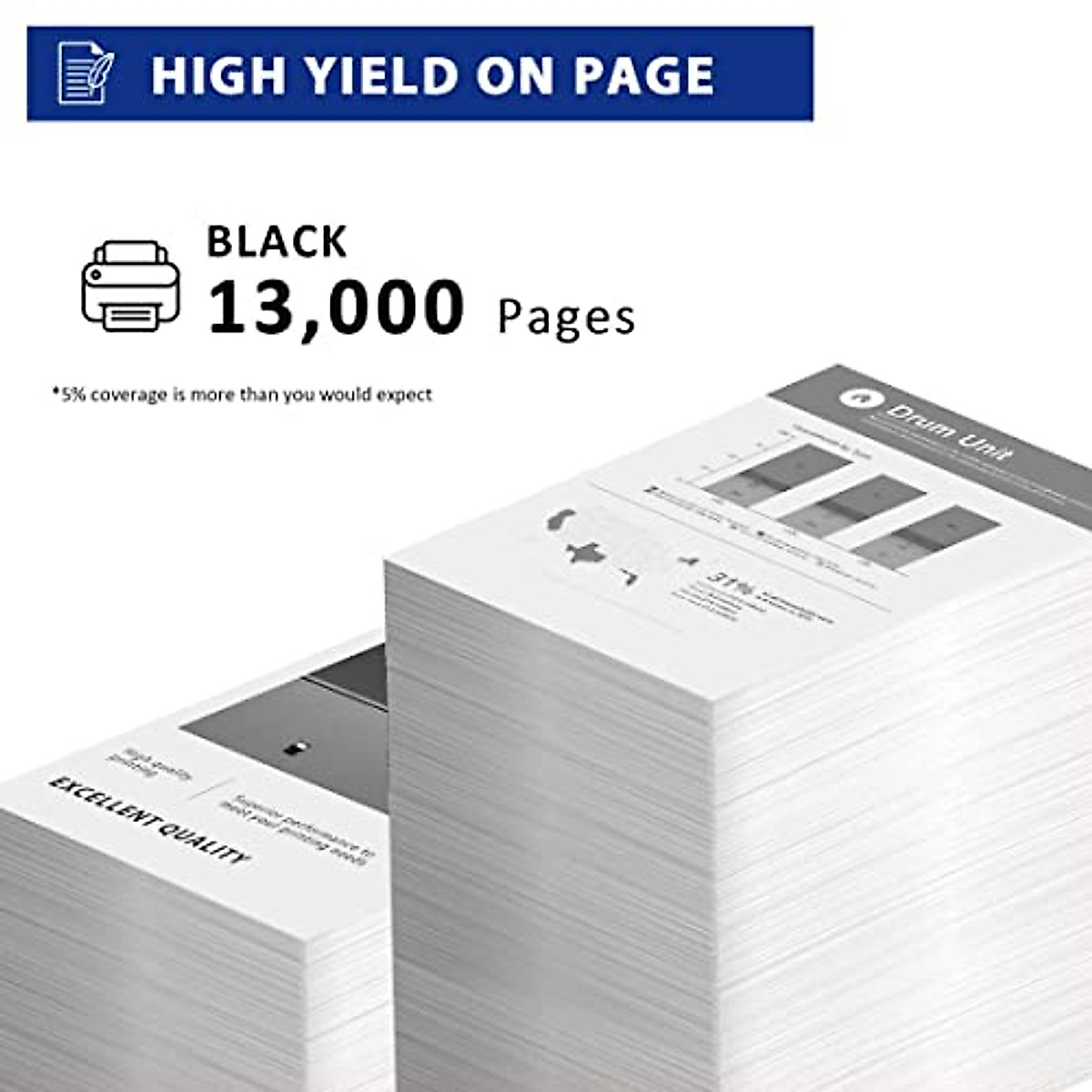 MANDBOY DR730 Drum Unit Replacement for Brother DR-730 Compatible DCP-L2550DW MFC-L2710DW MFC-L2750DW MFC-L2750DWXL HL-L2350DW HL-L2370DW/DWXL Printer BK 1 Pack(Toner Not Include)