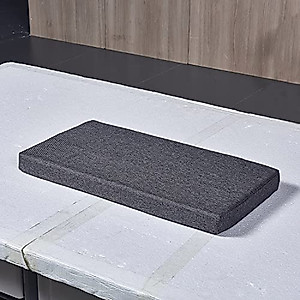 Piano Bench Cushions with Ties Non Slip Memory Foam for Indoor Shoe Storage, Window Seat, Patio Seating, Dining Room Sette Bench pad 30x14 inch, Grey