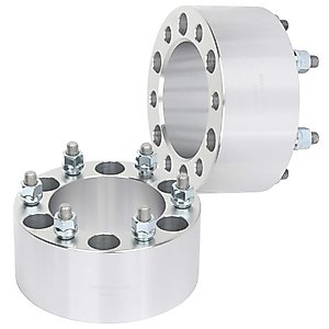 ECCPP 2PCS 6 Lug 3" inch Wheel Spacers 6x5.5 to 6x5.5 12x1.5 108mm Silver Compatible with for TACOMA 2005-2022 for TUNDRA 2000-2006 for 4RUNNER 1988-2022