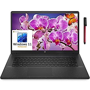 2022 HP 17 17.3" FHD Business Laptop, Intel Quad-Core i7-1165G7 up to 4.7GHz, 64GB DDR4 RAM, 2TB PCIe SSD + 2TB SSD, WiFi 6, Bluetooth 5.0, Type-C, Jet Black, Windows 11 Pro, BROAG 64GB Flash Drive
