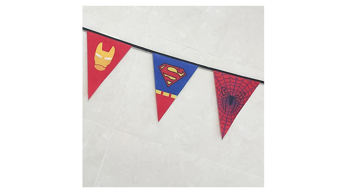 Superhero Birthday Banner | Party Decorations for Kids & Adults