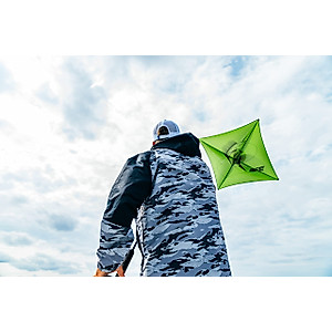 HUK Men's Grand Banks, Waterproof Heavy Duty Rain Jacket, Volcanic Ash, Large