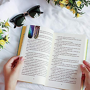 MWOOT 30 Pieces Optical Magnetic Bookmark,Assorted Magnet Book Markers Set,Colorful Magnetic Page Clips Markers for Students Teachers School Home Office Reading Supplies,30 Styles