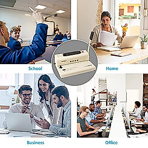 TIANSE Binding Machine, Spiral Coil Binder Machine, Electric Coil Inserter, 15 Sheets Punch Capacity, Suit for Letter Size / A4 / A5 Book Maker, with 100pcs 5/16'' Plastic Coil Binding Spines & Plier