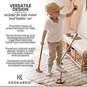 KOOKAROO Toddler Golf Set Ages 3-5 - Kids Golf Clubs 3-5 - Kids Golf Set - Golf Set for Kids 4-8 - Baby Golf Toy - 2 Year Old Golf Set - Toddler Golf Clubs Age 2 - Mini Golf Set - Baby Golf Clubs