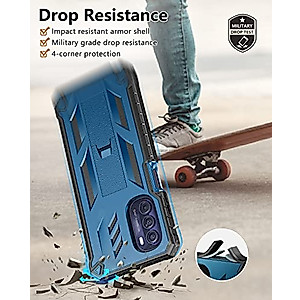 SOiOS for Moto G-Stylus 5G 2022 Case: Shockproof Rugged Protection Cover with Kickstand | Matte Textured Drop Proof TPU | Military Grade Protective Phone Case for Motorola G Stylus 5G 2022(NOT 4G)