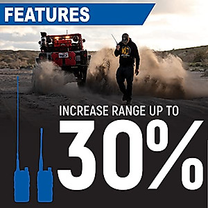 Rugged Ducky Antenna for Two Way Handheld Radios R1 RDH-X - Features SMA-M Dual Band VHF UHF
