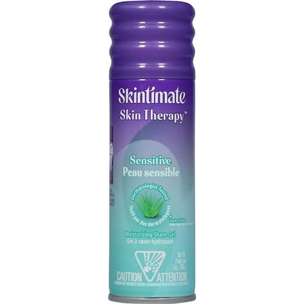 Skintimate Skin Therapy Moisturizing Shave Gel for Women with Vitamin E, Aloe, and Olive Butter, 7 Ounce