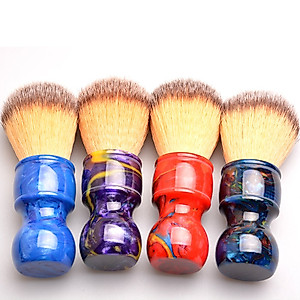 CSB Red Resin Handle Synthetic Fibre Shaving Brush Vegan Beard Shaving Tools