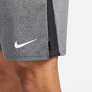 Nike Dri-FIT Hybrid Veneer Men's Training Shorts (as1, Alpha, l, Regular, Regular, Black/Heather/White)