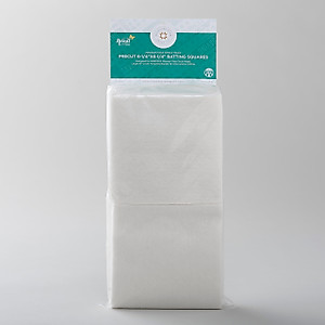 Missouri Star Precut Quilt Batting Squares 6.25 x 6.25 inches, 42 Pack - Batting for Quilting, Crafts Projects, Wearable Art