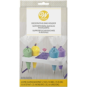 Wilton Decorating Bag Stand - Organize Icing Bags for Easy Reach and Quick Treat Decorating, Holds Flower Nails to Dry Buttercream Flowers, 6-Cavity