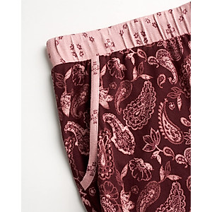 Lucky Brand Women's Pajama Set - 4 Piece Short Sleeve Shirt, Tank Top, Sleep Pants, Lounge Shorts, Size Medium, Red