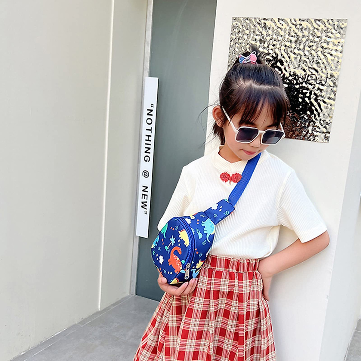 Ralcosuss Kids Cute Animal Dinosaur Unicorn Crossbody Chest Sling Bag Shoulder Bag for Girls Boys