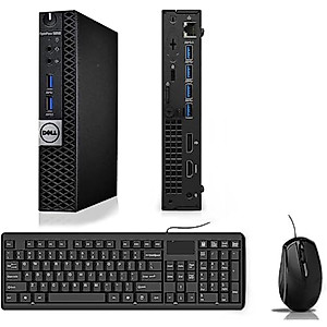 Dell OptiPlex 5050 Micro Form Factor (Intel Core i5-6500T, 16GB DDR4, 256GB SSD) WiFi, DP, HDMI, Windows 10 Pro (Renewed)