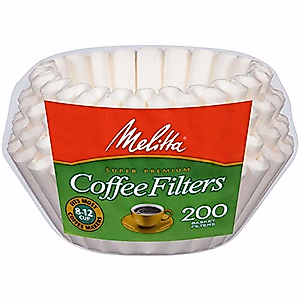 Melitta 629524 8 To 12 Cup White Coffee Basket Filters 200 Count