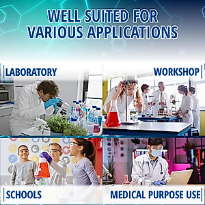 Plastic Beaker 250ml / 8.45 oz Set of 50 by Maryland Plastics – Clear Graduated Disposable Beakers with Pour Spout – Perfect for Resin Mixing, Science Labs, and Home Use