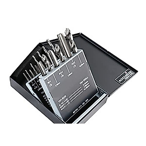 Accusize Industrial Tools 18 Pc Hss Tap and Drill Set, Metric, 0001-0052