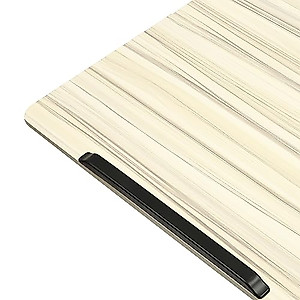 PaNeTnya Mobile Standing Desk,Adjustable Stand up Desk with Wheels,Portable Rolling Office Workstation Desk,Computer Desk Laptop Desk for Home Office Couch studyroom etc (Oak)