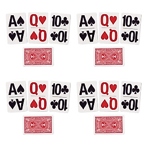 Bicycle Large Print Playing Cards (4-Pack)
