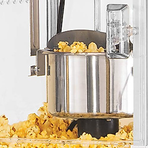 Nostalgia Popcorn Maker Machine - Professional Cart With 2.5 Oz Kettle Makes Up to 10 Cups - Vintage Popcorn Machine Movie Theater Style - Red