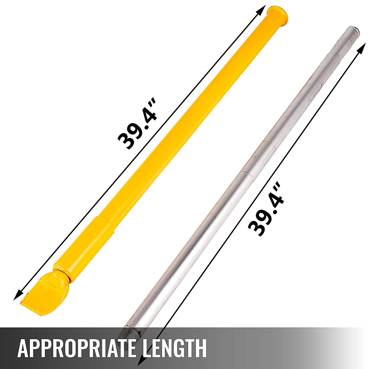 VEVOR Tire Slide Hammer Cast-Steel Bead Breaker Slide Hammer 1.5-Inch Diameter Tire Bead Breaker Slide Hammer 50-Inch Length Tire Breaker Bar Yellow, Heavy Duty Bead Breaker, for Car Truck Trailer